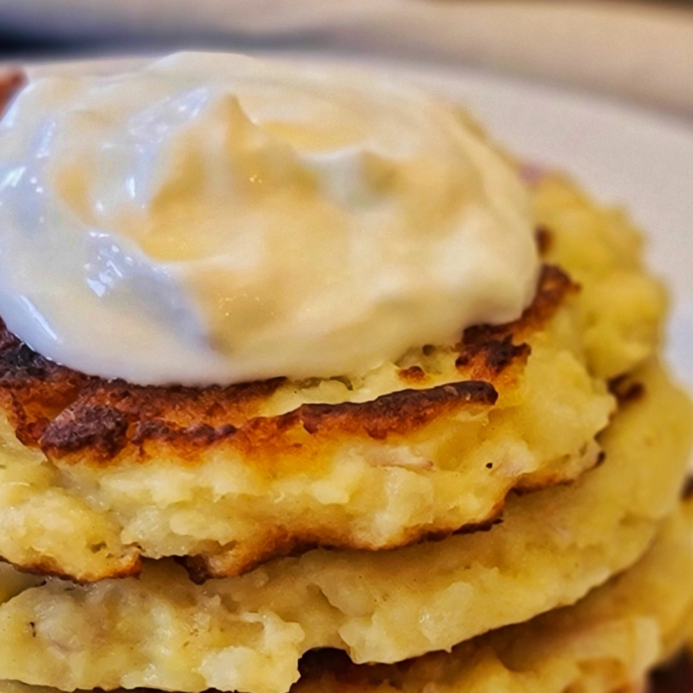 Easy Leftover Mashed Potato Cakes recipe | Amy Ever After