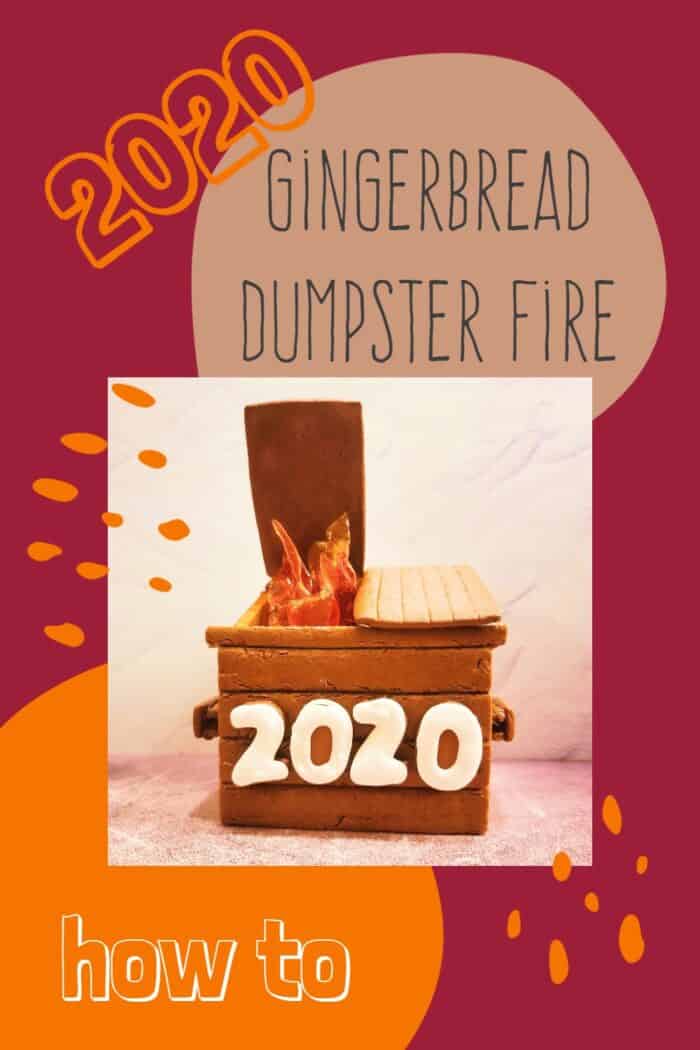 How to make a Gingerbread Dumpster Fire - Amy Ever After