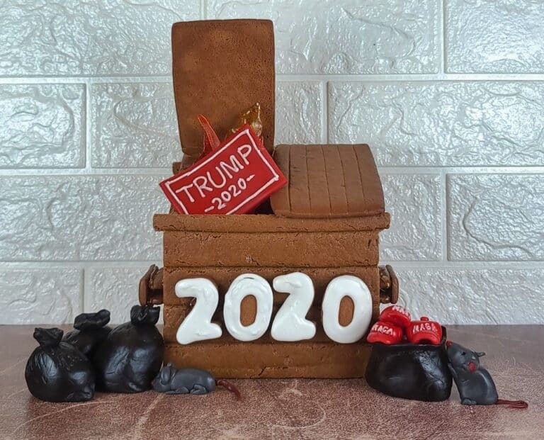 How to make a Gingerbread Dumpster Fire - Amy Ever After