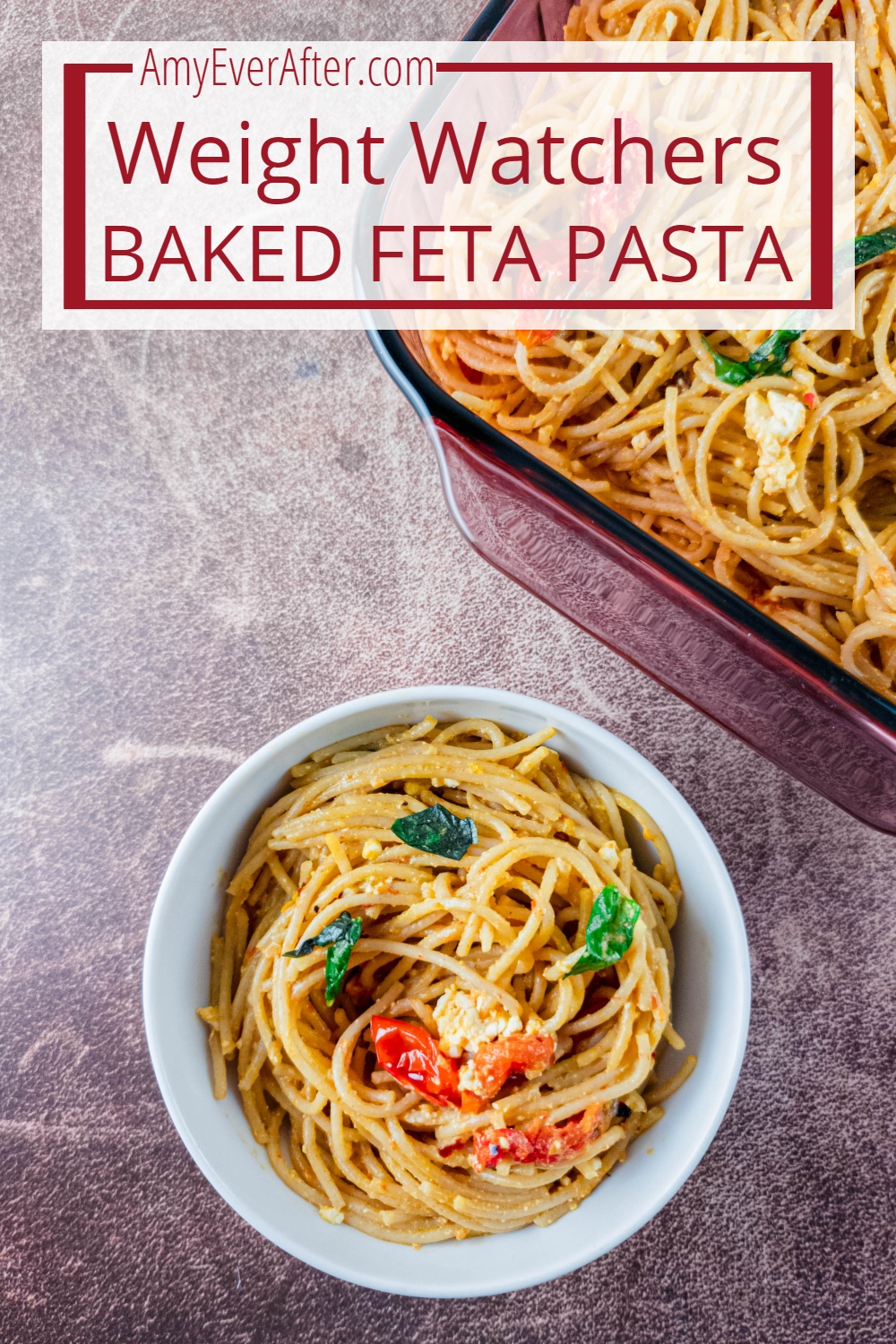 Lighter Baked Feta Pasta Recipe | Amy Ever After