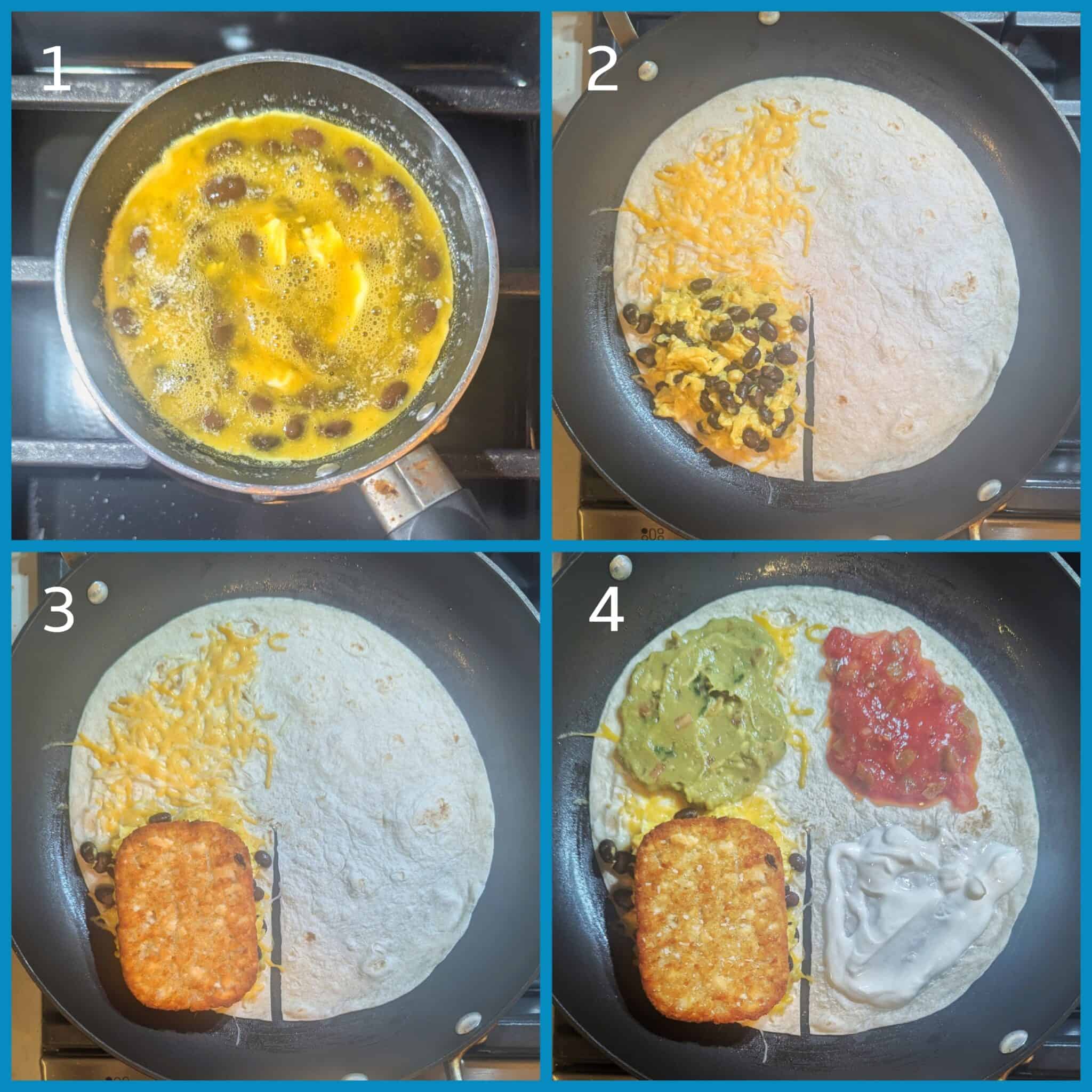 How to Construct the Best Breakfast Tortilla Sandwich - Amy Ever After